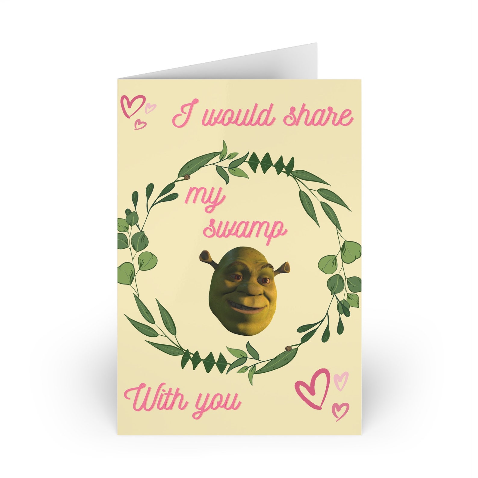 Shrek | I Would Share My Swamp With You Card | Shrek Valentine's Card ...