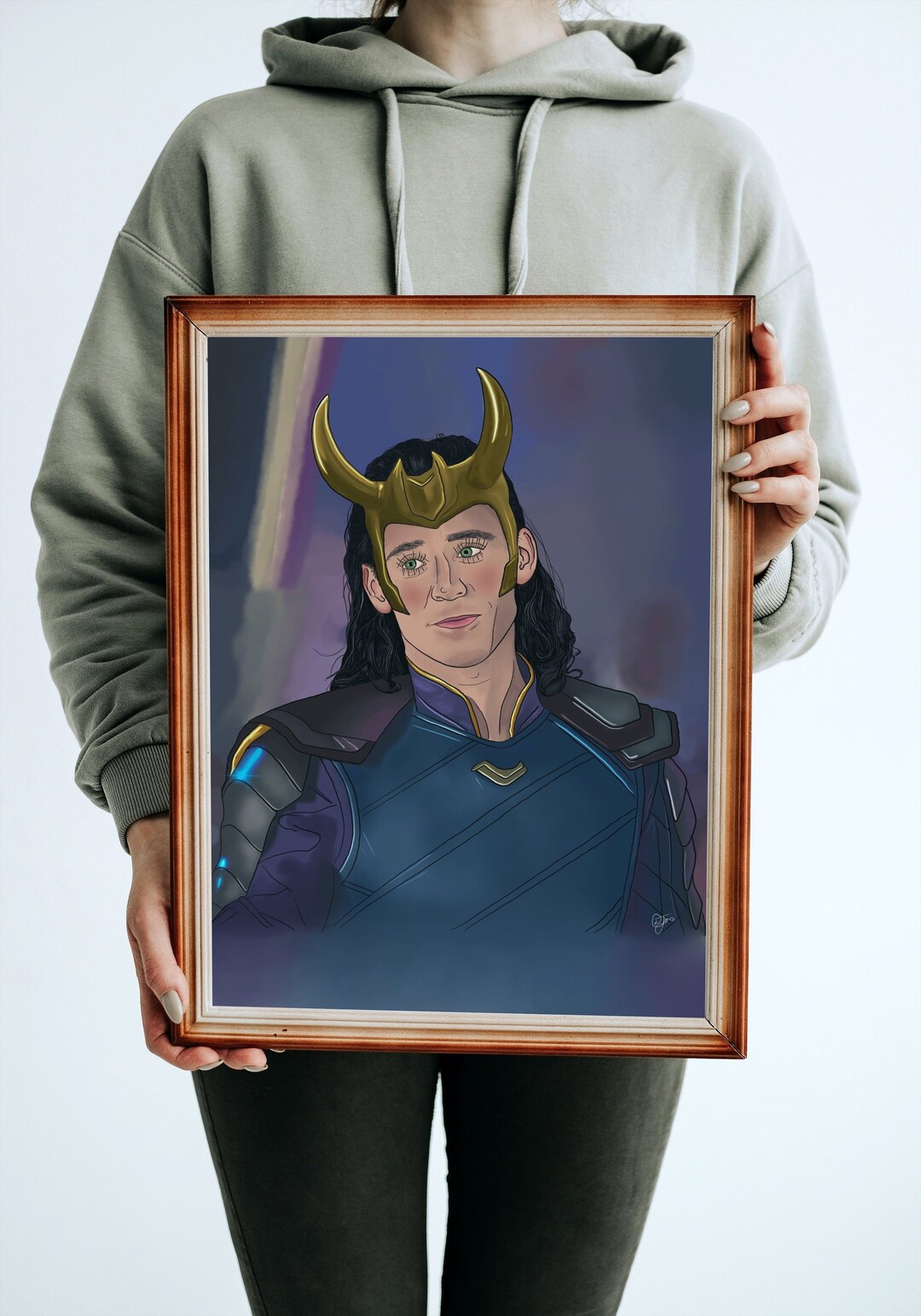 Marvel Loki Original Art Print Digital Download Thor Ragnarok Loki ...