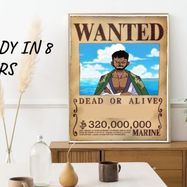 One Piece Custom Portrait - Etsy