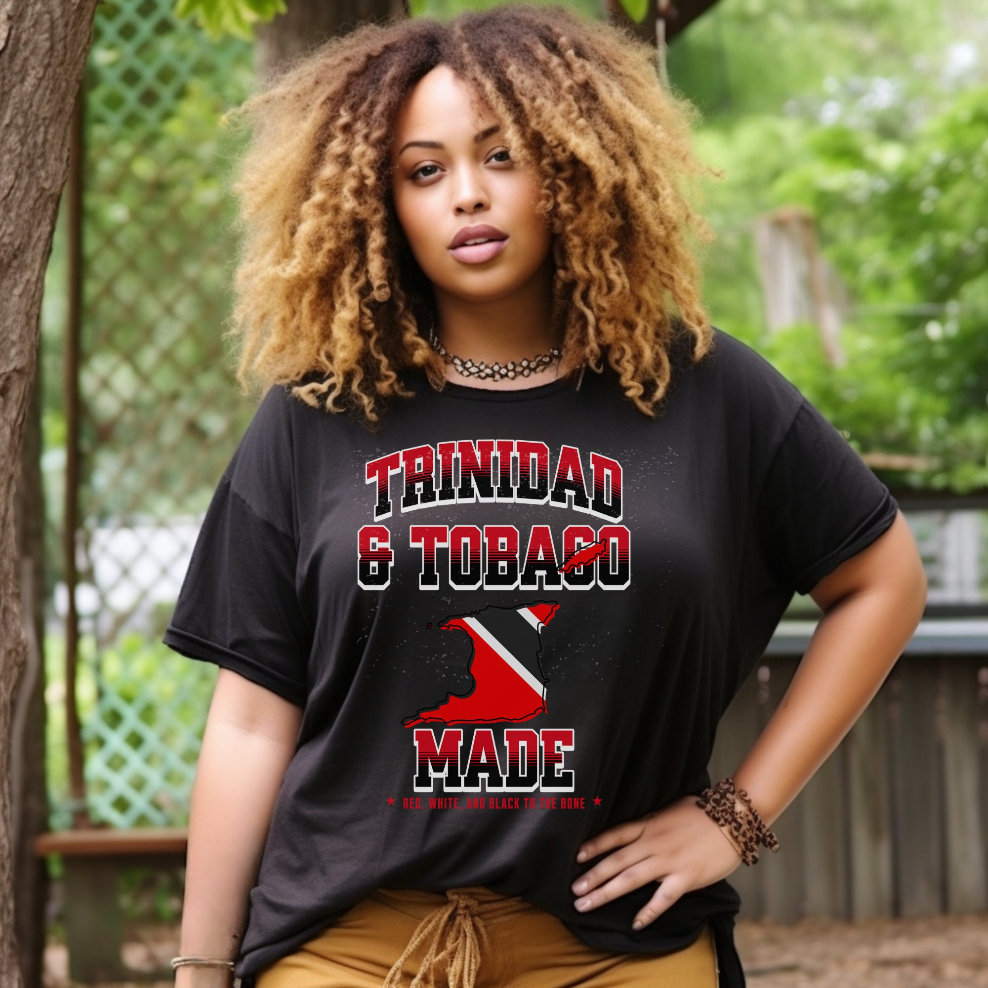 Trinidad and Tobago Flag Shirt, Trini Pride Tee, Caribbean Heritage Top ...