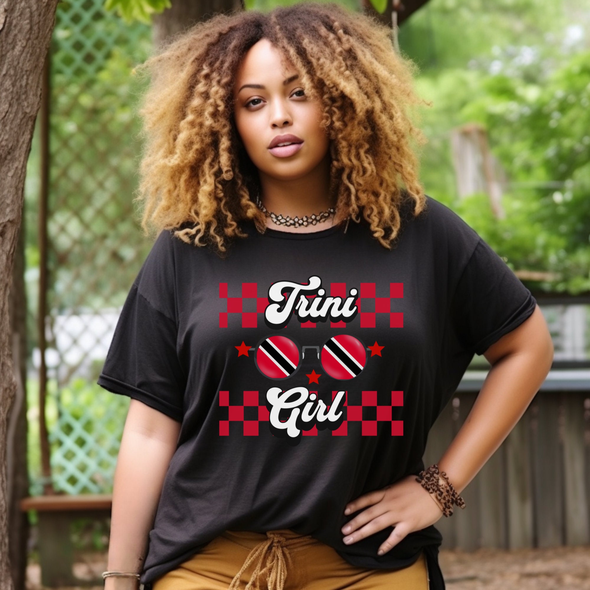 Trinidad and Tobago Shirt, Trinidad and Tobago Flag Shirt, Trini Girl ...