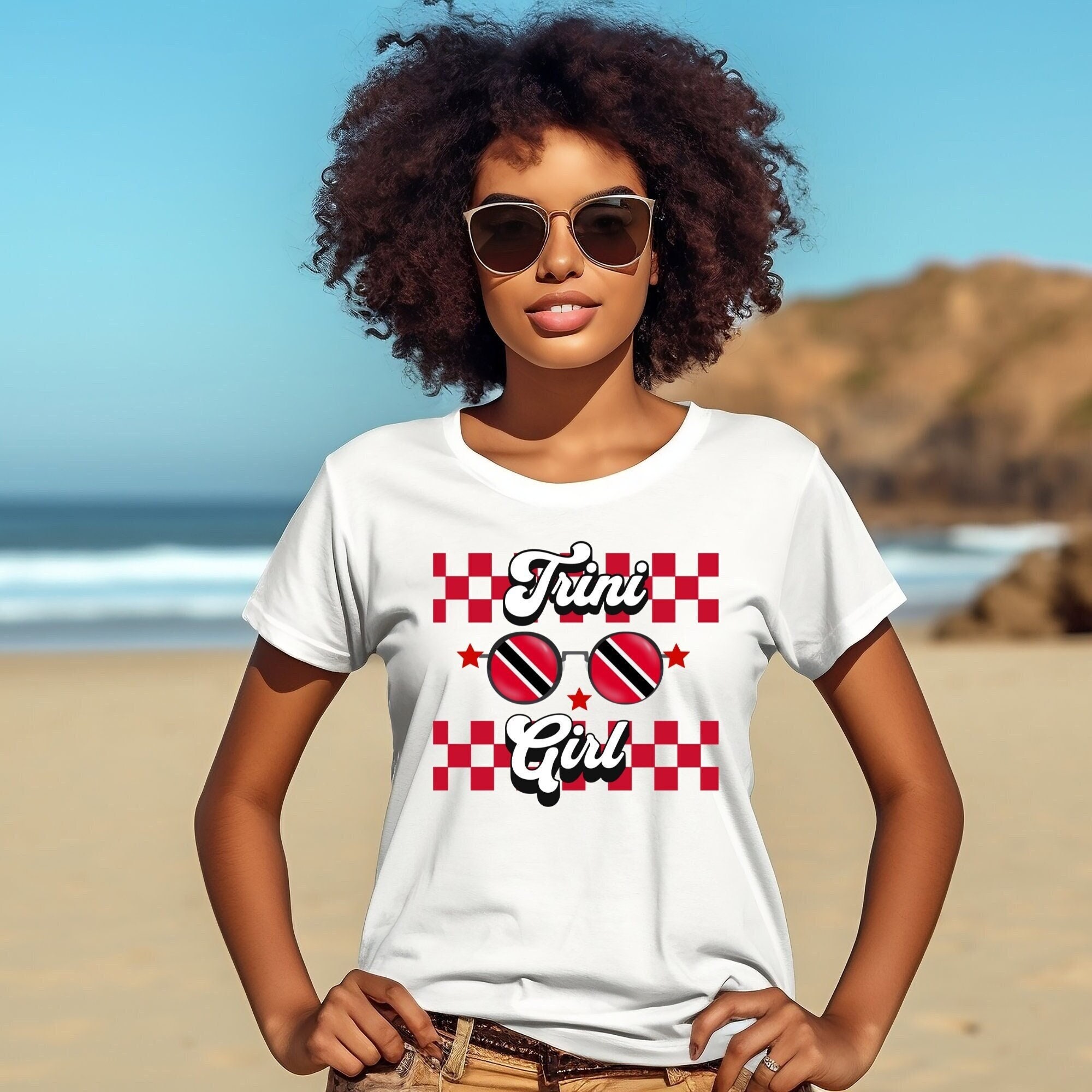 Trinidad and Tobago Shirt, Trinidad and Tobago Flag Shirt, Trini Girl ...