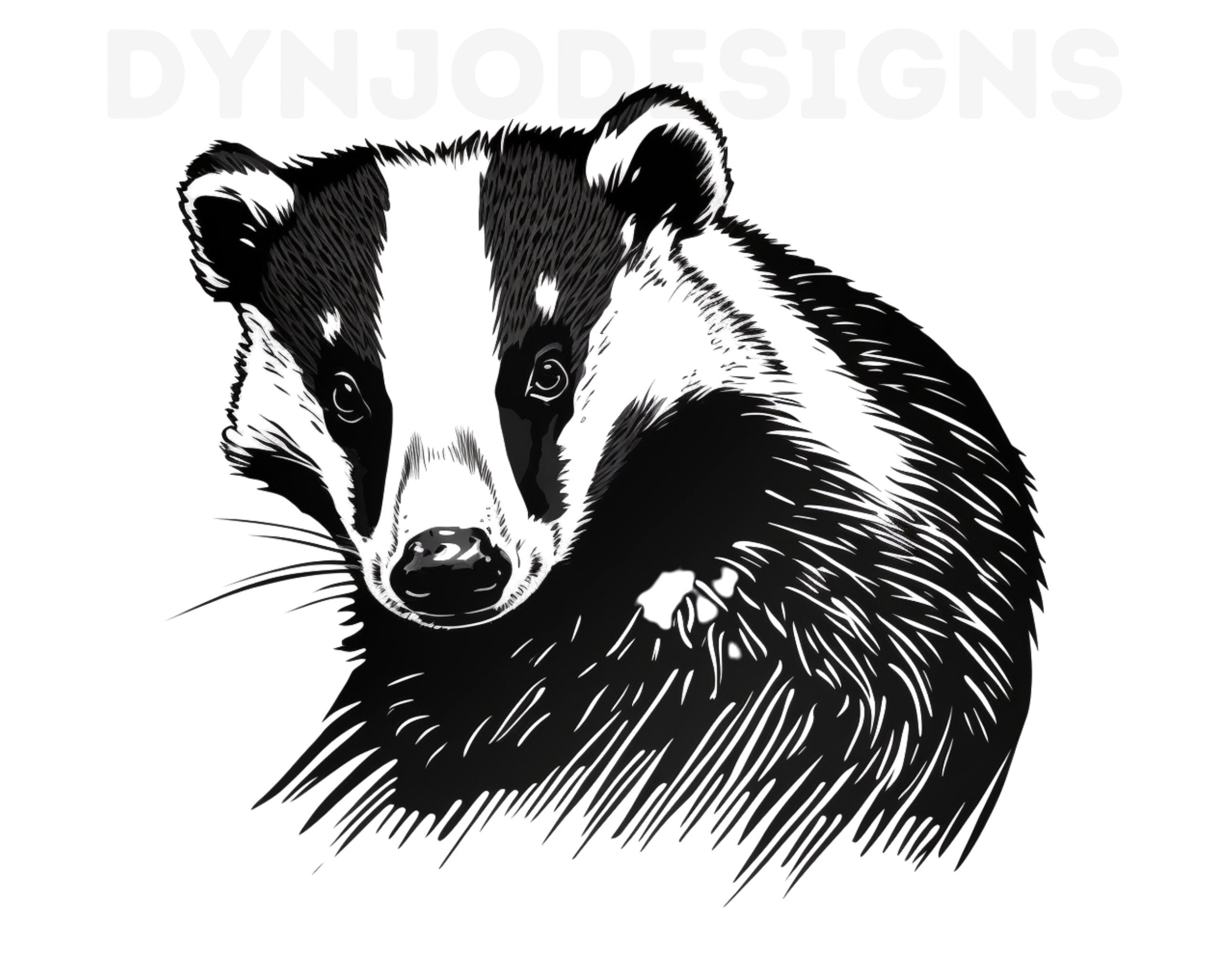 Hufflepuff Badger Stencil
