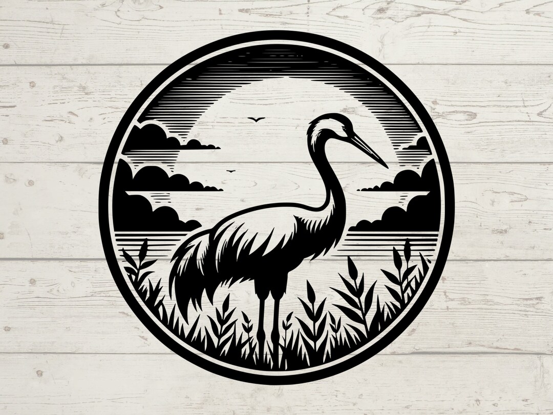 Crane Svg, Crane Clipart, Crane Png, Crane Head, Crane Cut Files for ...