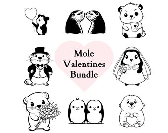 Mole SVG 2 Mole Cut File Mole DXF Mole PNG Mole Clipart - Etsy