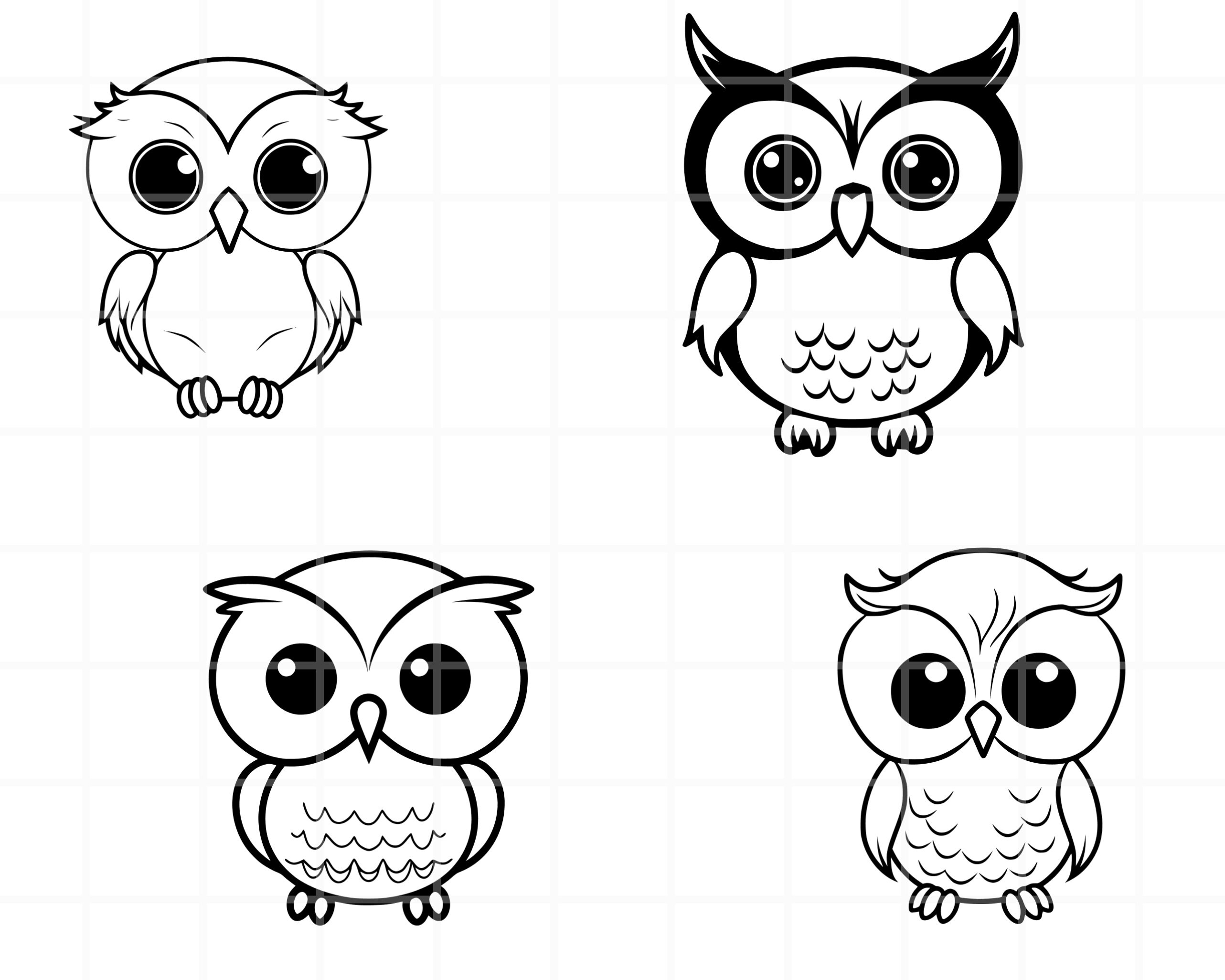 Owl Svg Bundle Owl Svg Cut Files for Cricut and Laser - Etsy UK