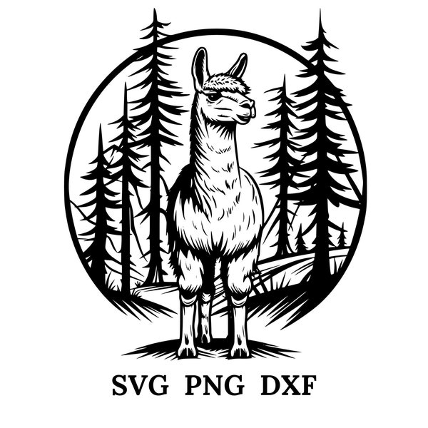 Alpaca Svg - Etsy