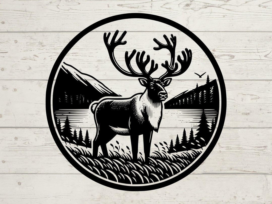 Caribou Svg, Caribou Clipart, Caribou Png, Caribou Head, Caribou Cut ...