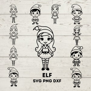 Christmas Elf Svg Bundle , Elf Svg , Cut Files for Cricut and Laser ...