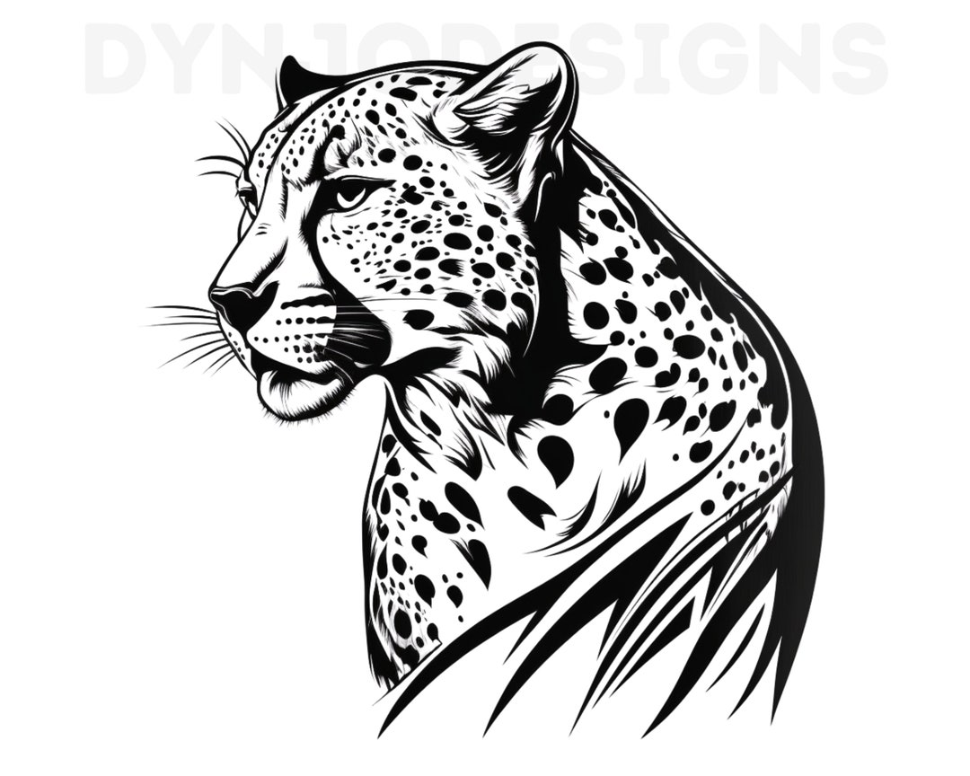 Cheetah Svg, Cheetah Clipart, Cheetah Png, Cheetah Head, Cheetah Cut ...