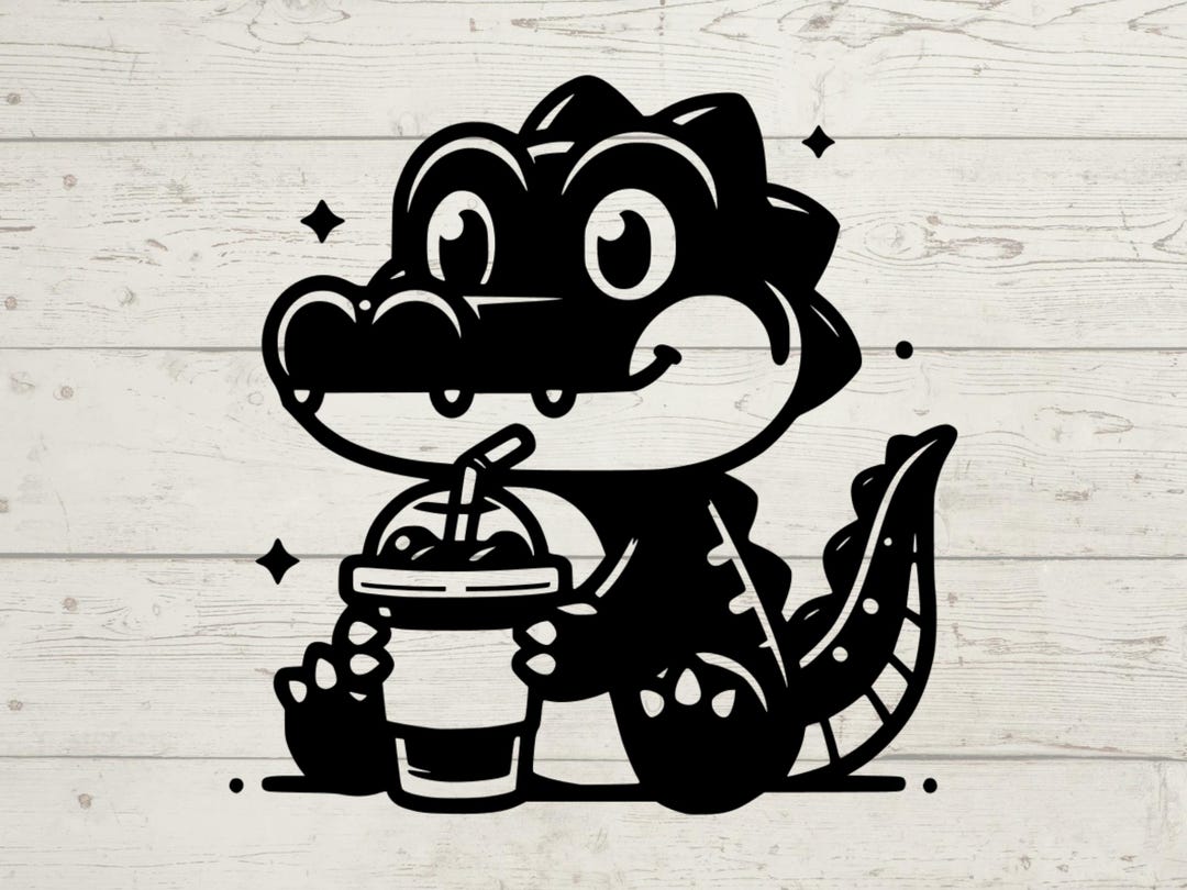 Alligator With Coffee , Alligator Svg, Alligator Png, Alligator Head ...