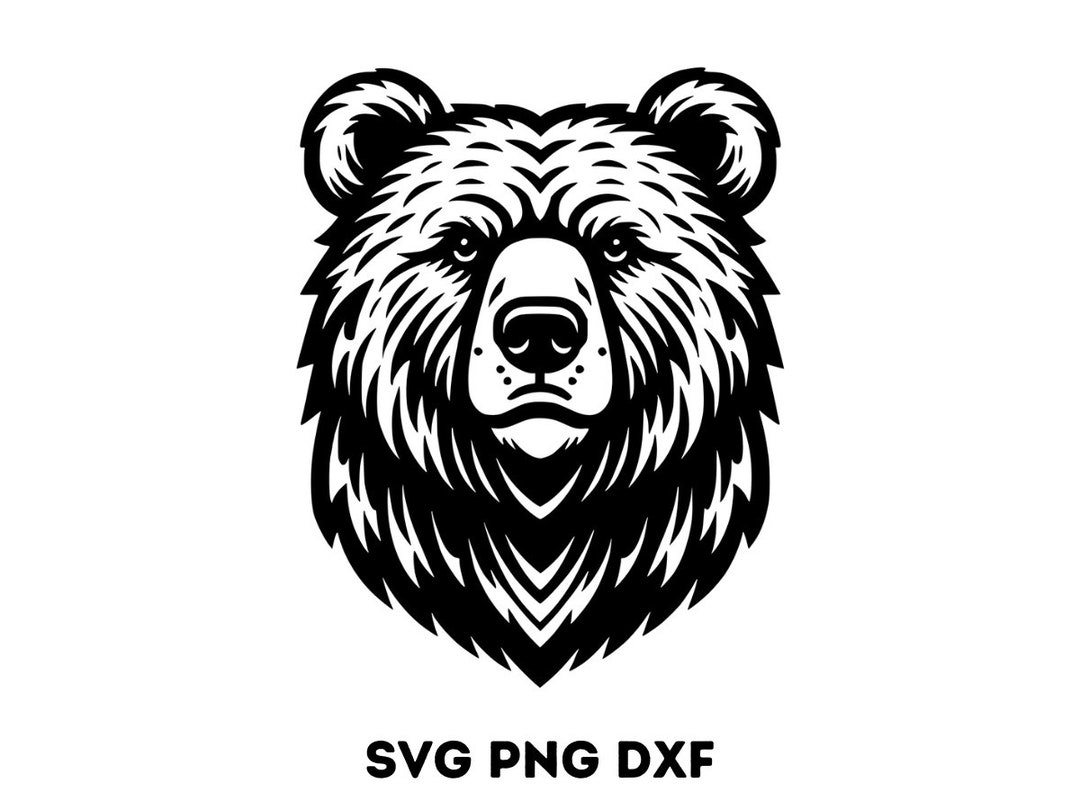 Bear Svg, Bear Clipart, Bear Png, Bear in Mountain, Bear Cut Files for ...