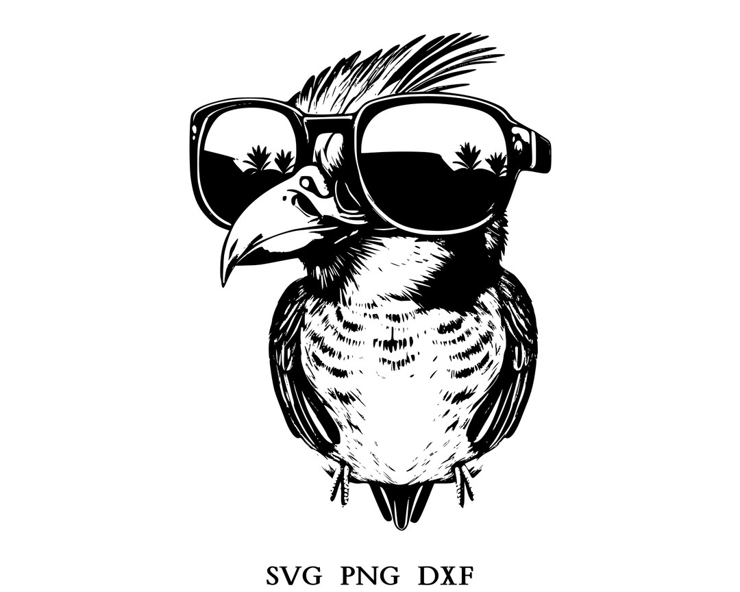 Bird With Sunglasses , Bird Svg ,summer T-shirt Designs - Etsy