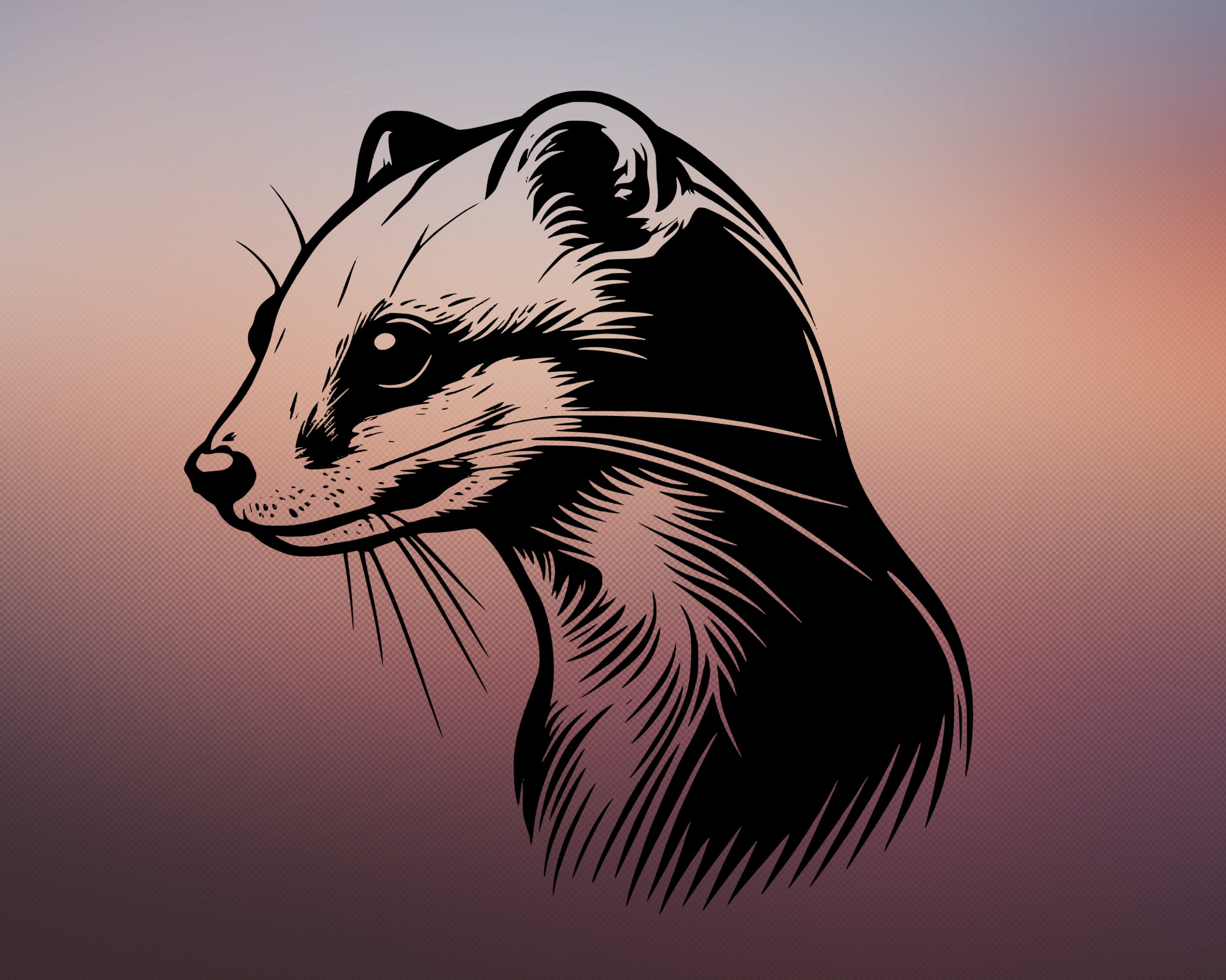 Weasel Svg Weasel Clipart Weasel Png Weasel Head Weasel - Etsy