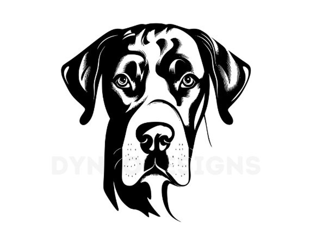 Great Dane Svg Great Dane Clipart Great Dane Png Great Dane - Etsy