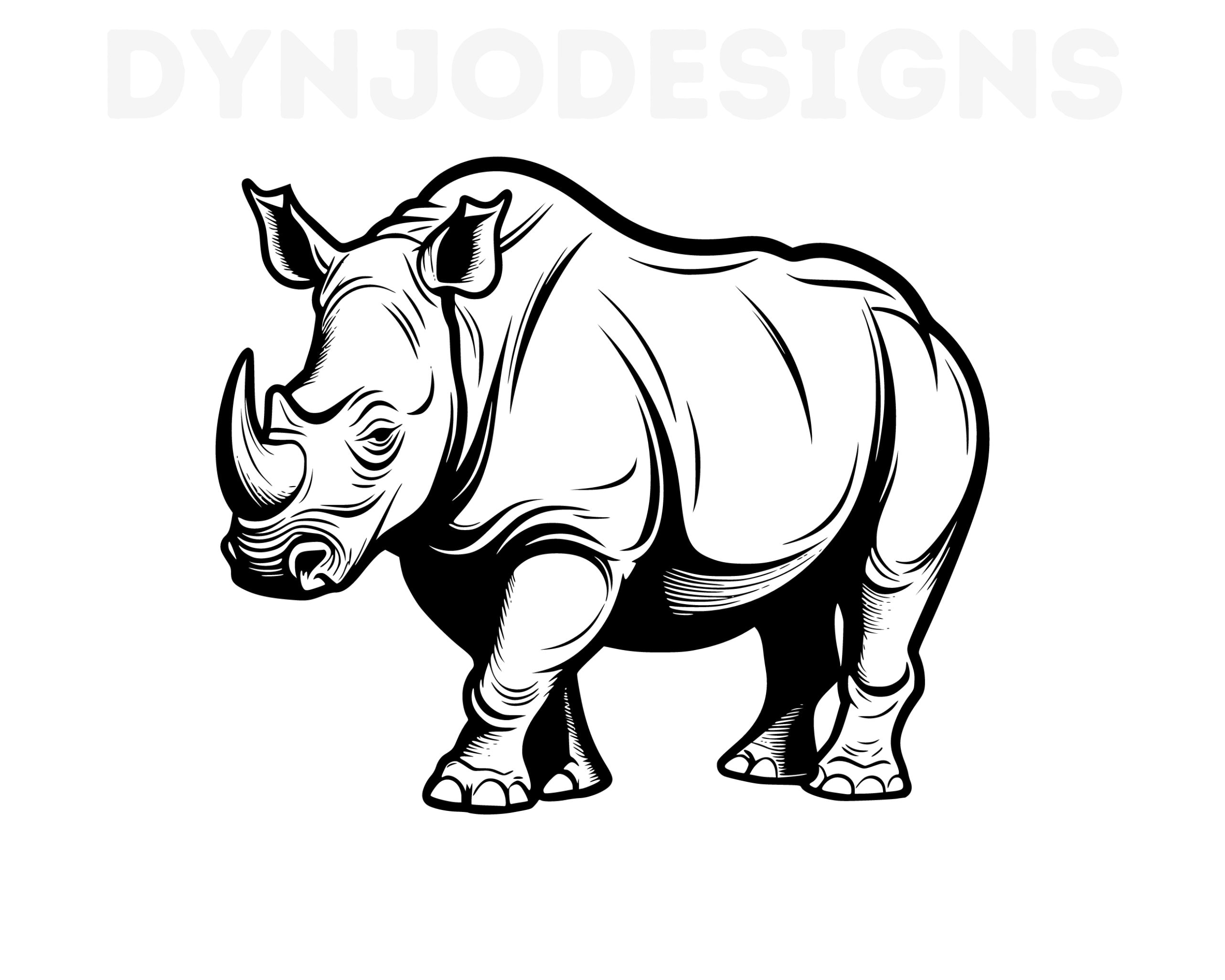 Rhinoceros Svg Rhinoceros Clipart Rhinoceros Png Rhinoceros - Etsy