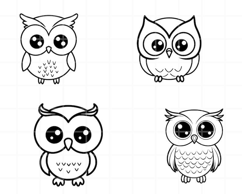 Owl Svg Bundle Owl Svg Cut Files for Cricut and Laser - Etsy