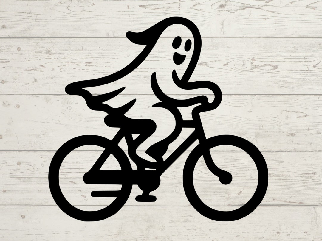 Ghost on Bike Svg Png Clipart, Comercial Use, Digital Download - Etsy