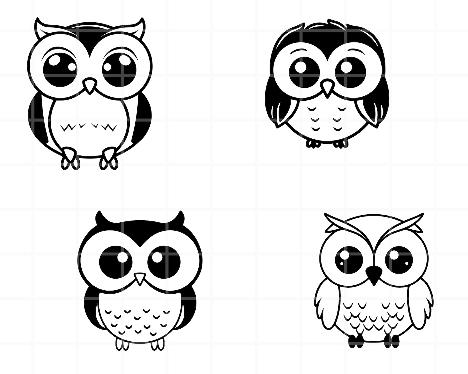 Owl Svg Bundle Owl Svg Cut Files for Cricut and Laser - Etsy UK