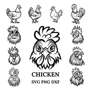Chicken Svg Bundle , Chicken Svg , Chicken Png, Chicken Clipart ...