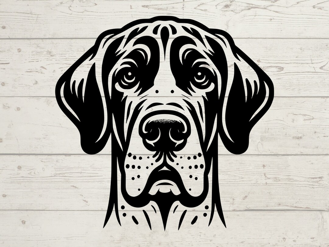 Great Dane Svg, Great Dane Clipart, Great Dane Png, Great Dane Head ...