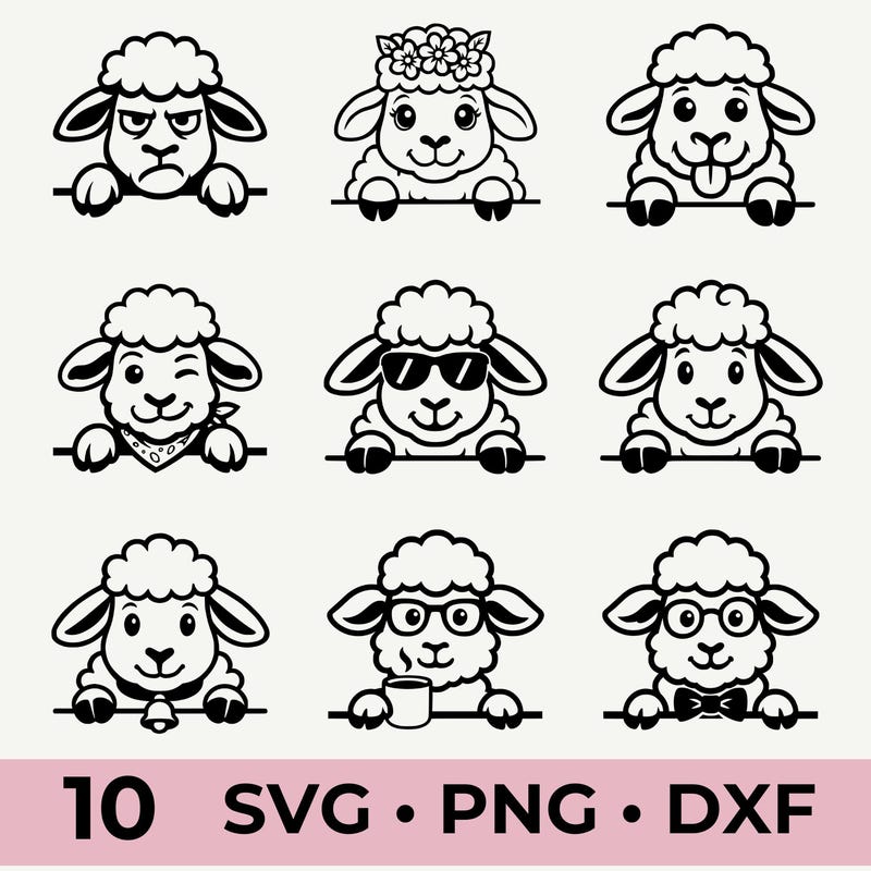 Baby Sheep Svg - Etsy
