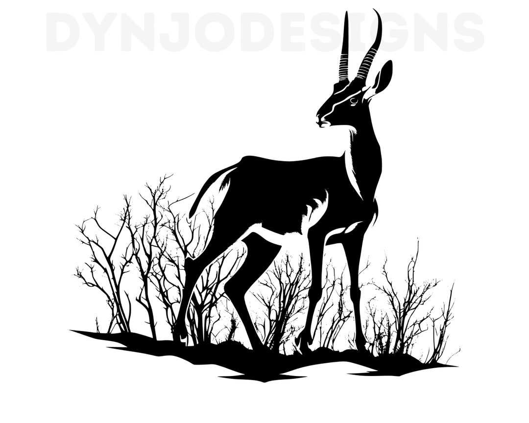 Gazelle Svg Gazelle Clipart Gazelle Png Gazelle Head - Etsy