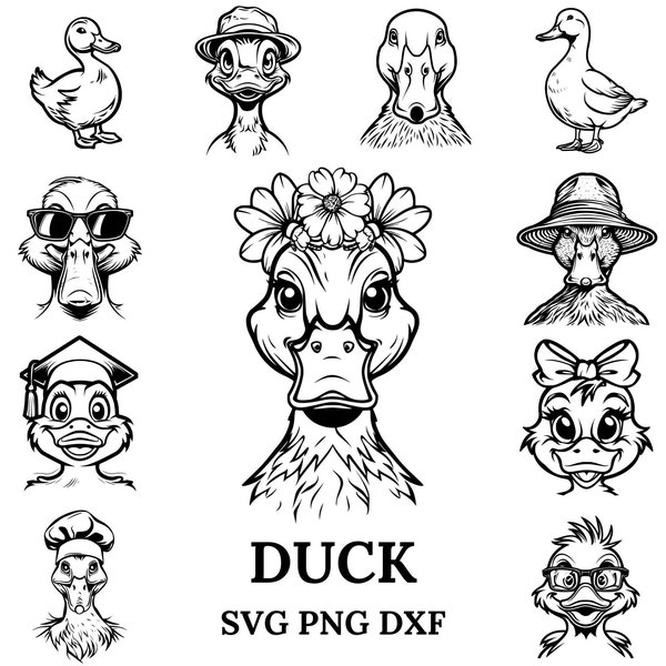 Duck Svg - Etsy