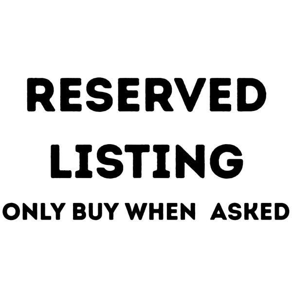Reserved for the Dog - Etsy