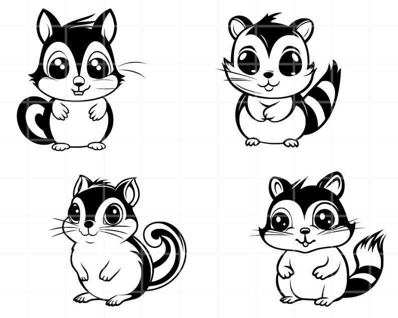 Chipmunk Svg Bundle Chipmunk Svg Cut Files for Cricut and - Etsy
