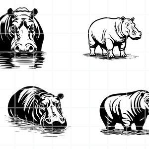 Hippo Svg Bundle , Hippo Svg , Cut Files for Cricut and Laser Engraving ...