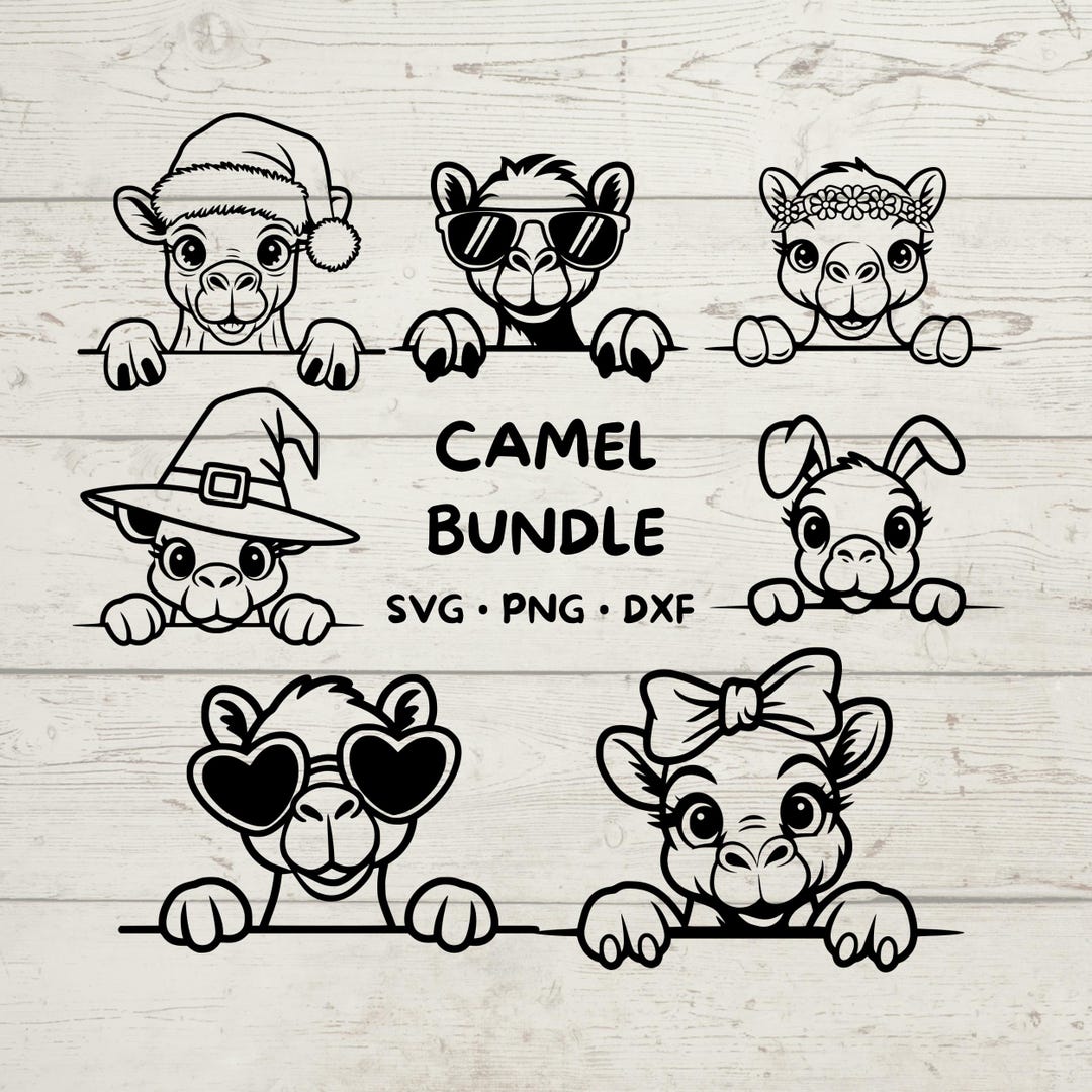 Camel Svg Bundle, Camel Svg, Camel Png, Camel Clipart, Camel Head ...