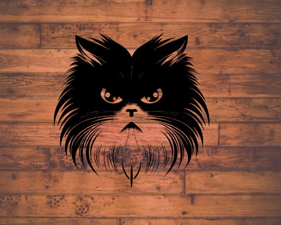 Persian Svg Persian Clipart Persian Png Persian Head - Etsy