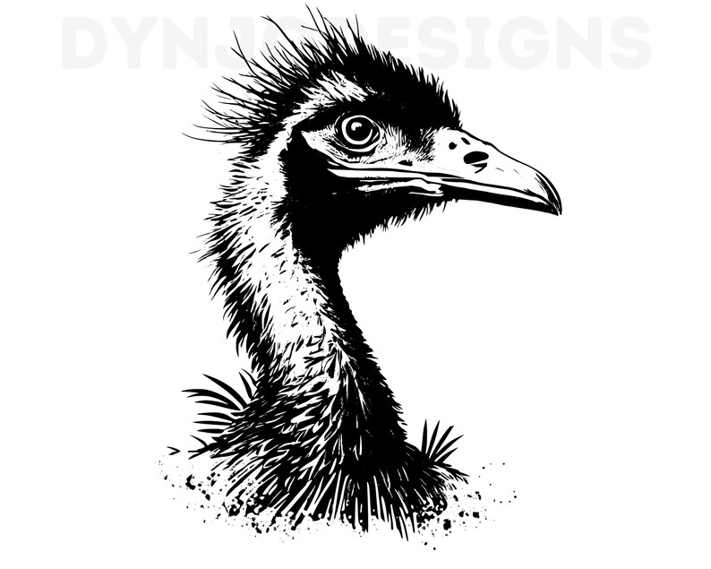 Emu Svg Emu Clipart Emu Png Emu Head Emu Cut Files for - Etsy Australia
