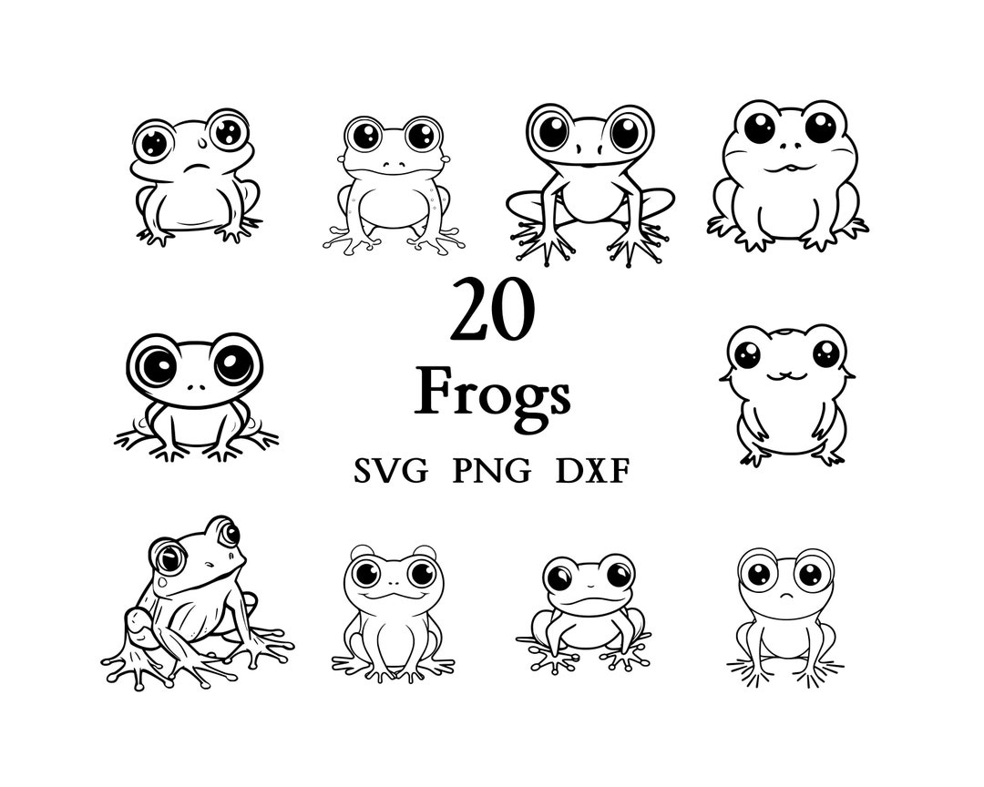 Frog Svg Bundle , Frog Svg , Cut Files for Cricut and Laser Engraving ...