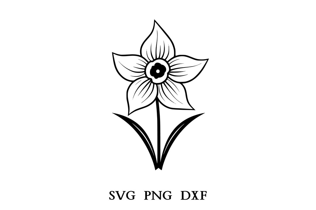Daffodil Svg, Daffodil Png, Daffodil Clipart, Flower Svg, Flower Png ...