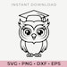 Graduation Owl SVG | School Clipart | Graduation Cap Digital File - Etsy