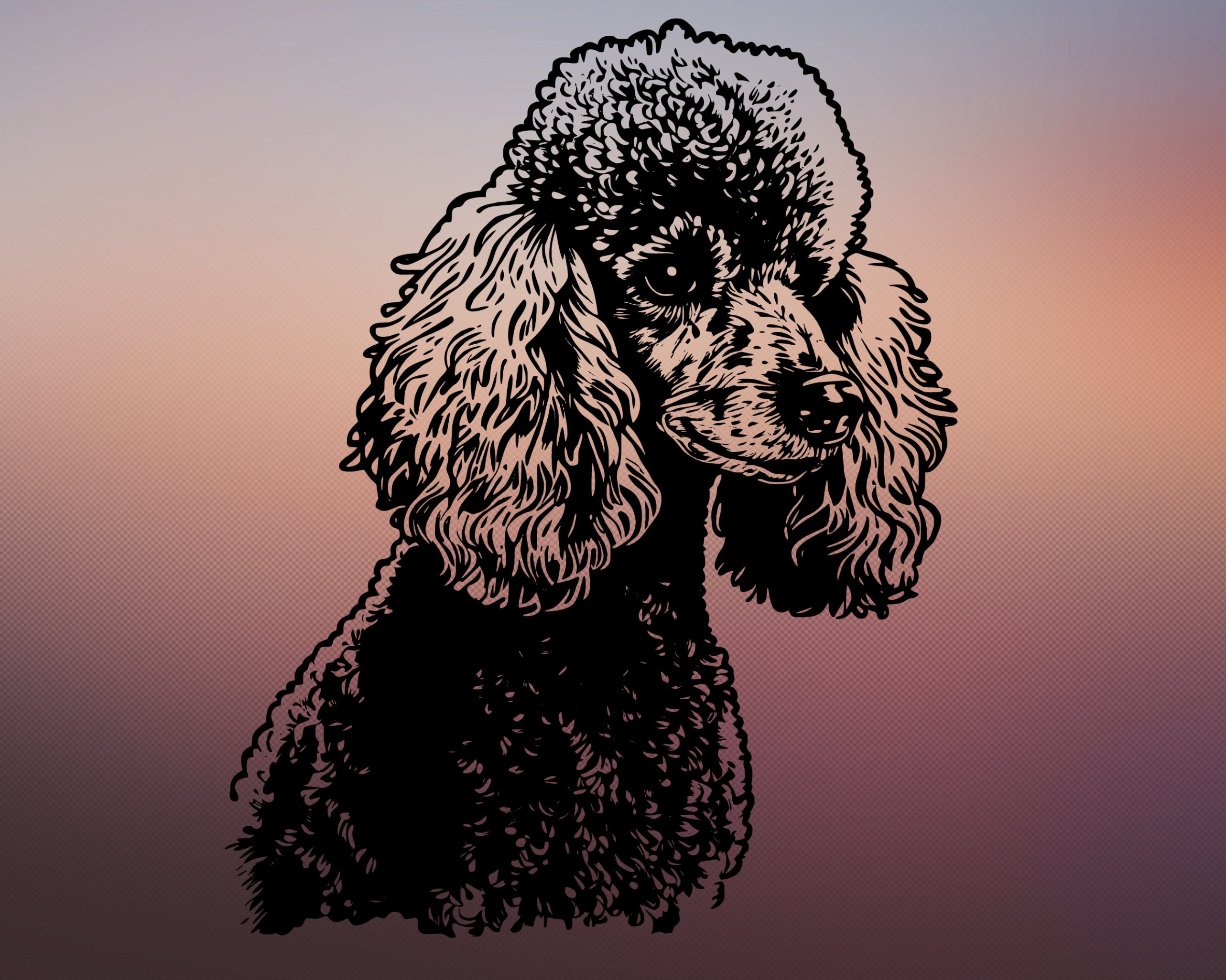 Poodle Svg Poodle Clipart Poodle Png Poodle Head Poodle - Etsy Australia