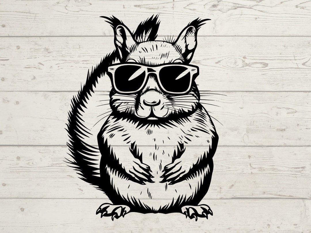 Squirrel With Sunglasses , Squirrel Svg ,summer T-shirt Designs - Etsy