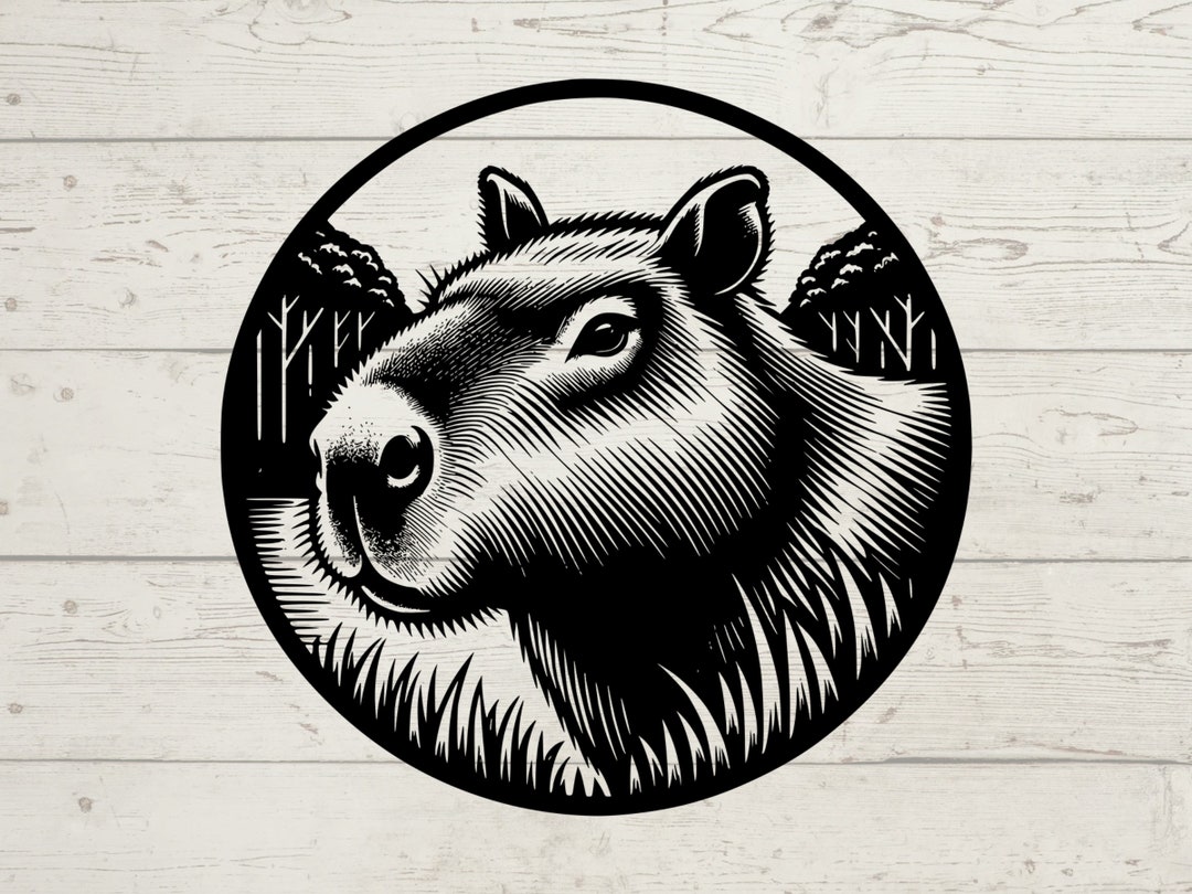 Capybara Svg, Capybara Clipart, Capybara Png, Capybara Head, Capybara ...