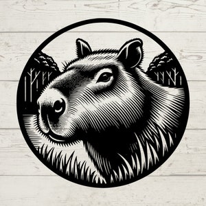 Capybara Svg, Capybara Clipart, Capybara Png, Capybara Head, Capybara ...