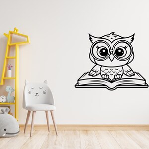 Smart Owl SVG | Reading Clipart | Book Lover Digital Download - Etsy