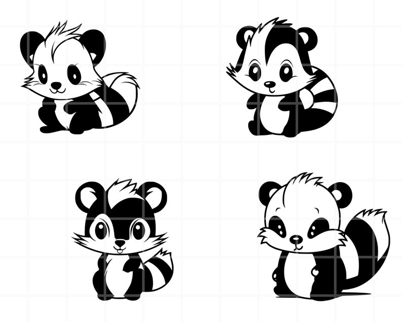 Skunk Svg Bundle Skunk Svg Cut Files for Cricut and Laser - Etsy