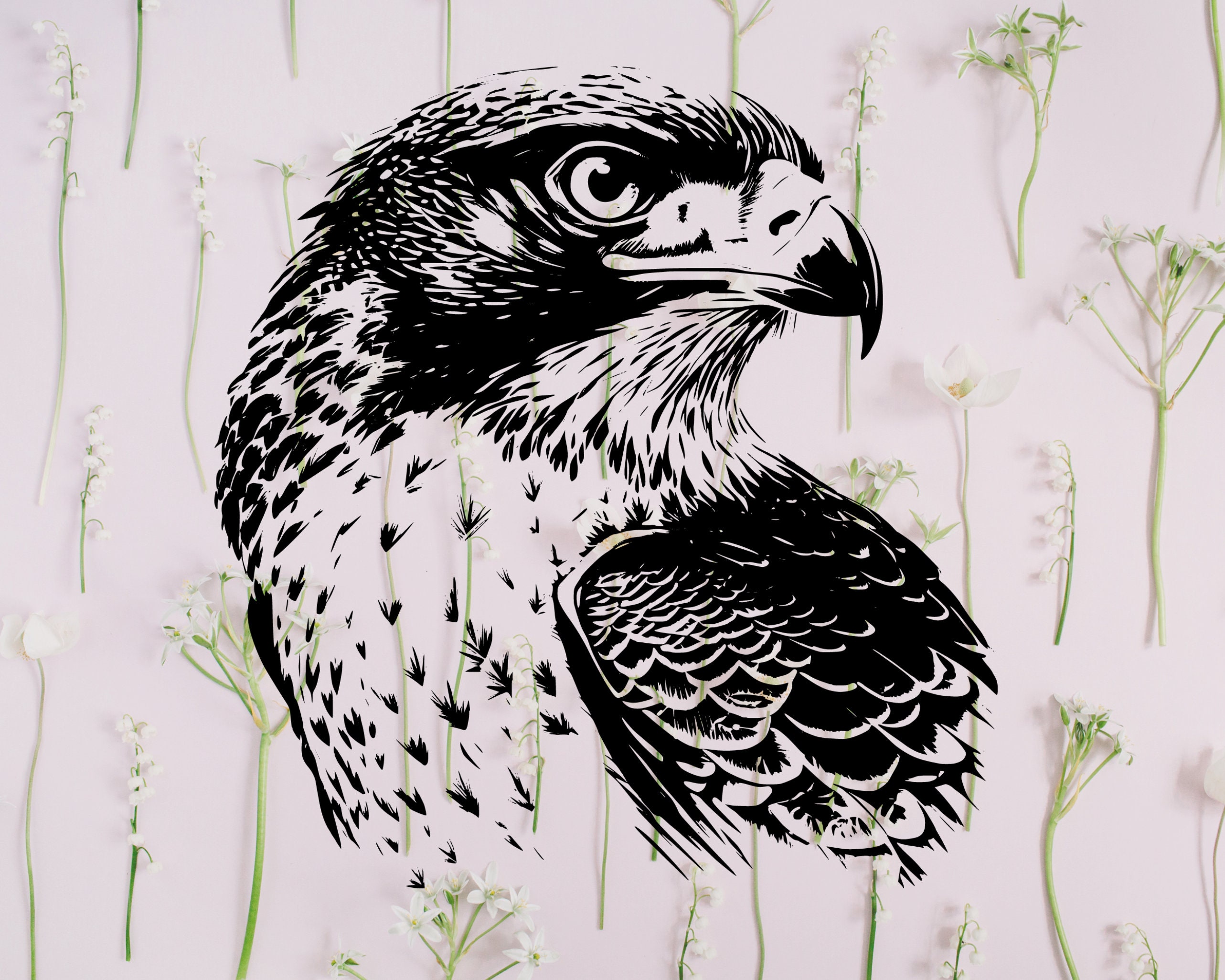 Falcon Svg Falcon Clipart Falcon Png Falcon Head Falcon - Etsy Canada