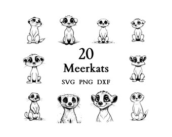 Meerkat Svg Svg Files for Cricut Zoo Svg Suricate Svg - Etsy