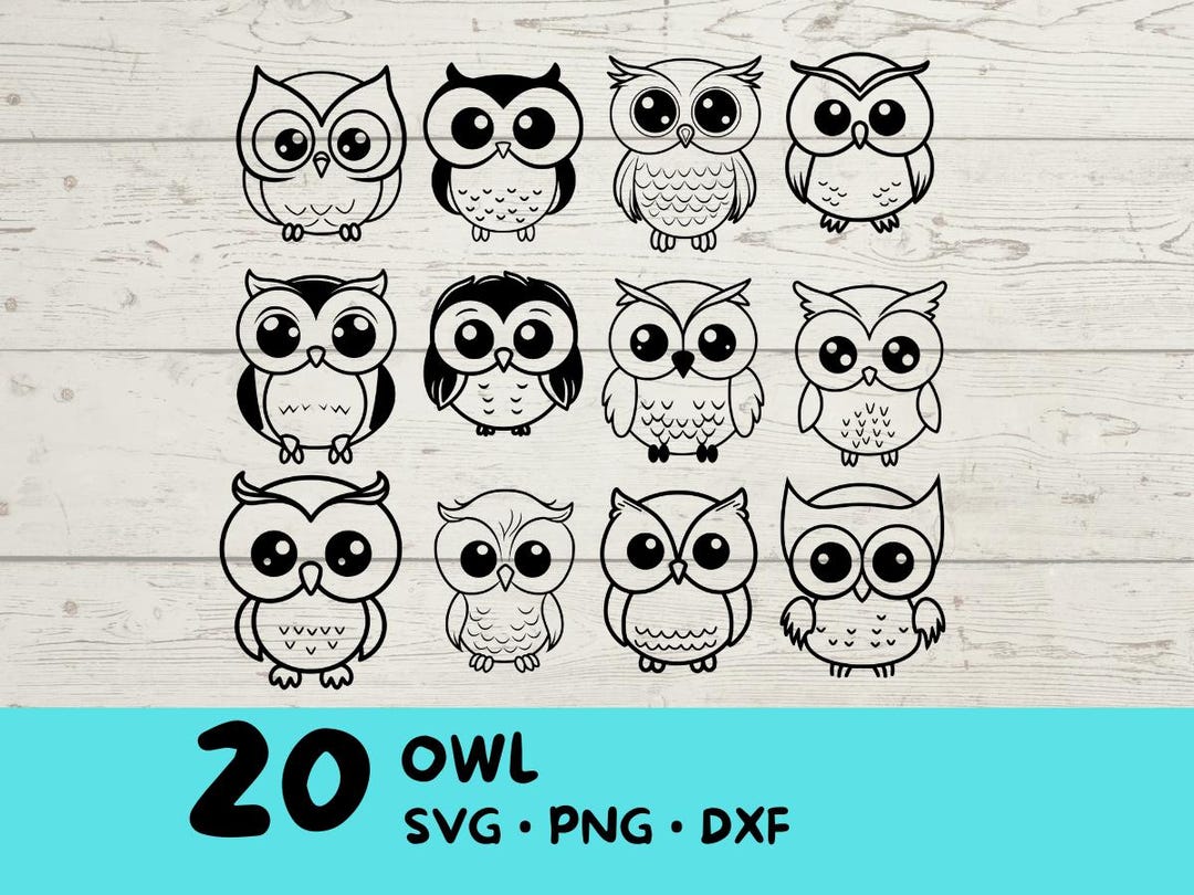 Uil Svg-bundel, Uil Svg, Gesneden Bestanden Voor Cricut En Lasergravure ...