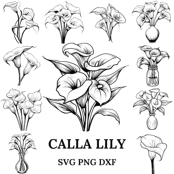 Calla Lily Stencil - Etsy