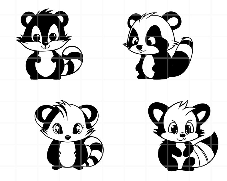 Skunk Svg Bundle Skunk Svg Cut Files for Cricut and Laser - Etsy