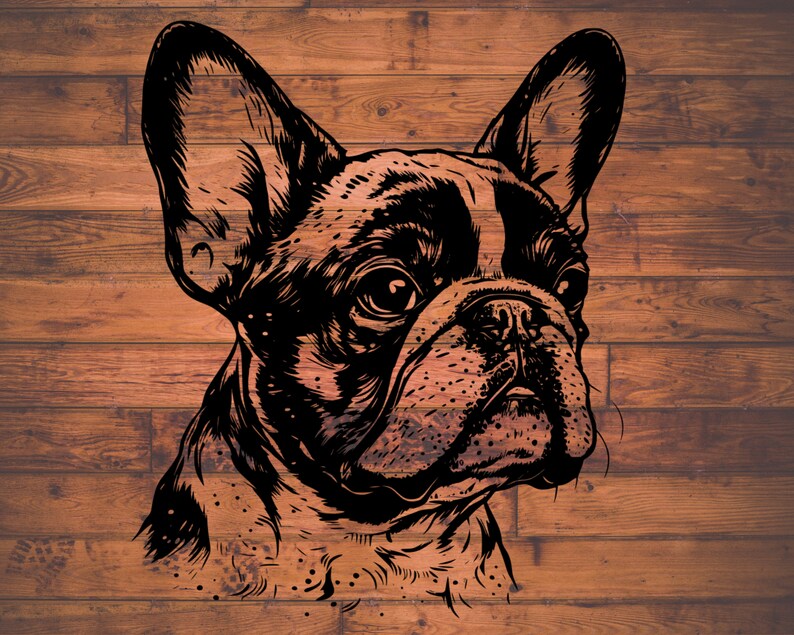 French Bulldog Head Svg Dog Svg Cut Files for Cricut and - Etsy