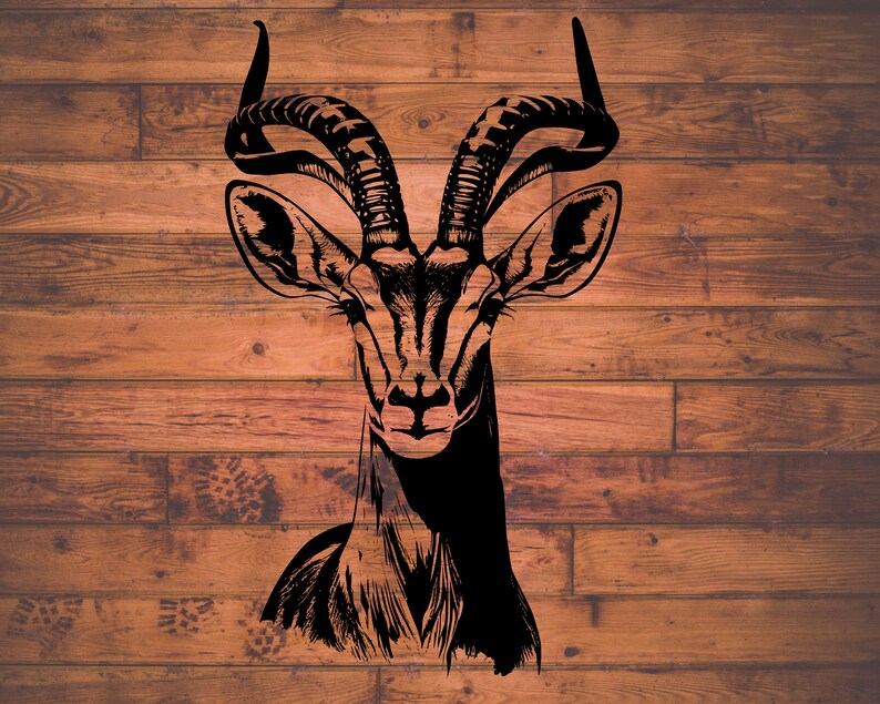 Gazelle Head Gazelle Svg Cut Files for Cricut Laser - Etsy